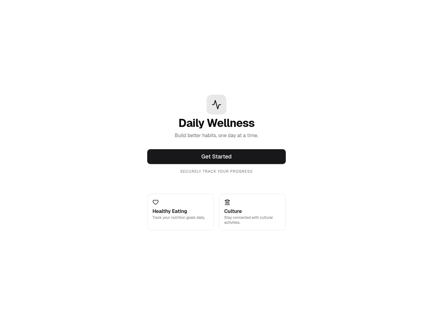 Daily Wellness Tracker