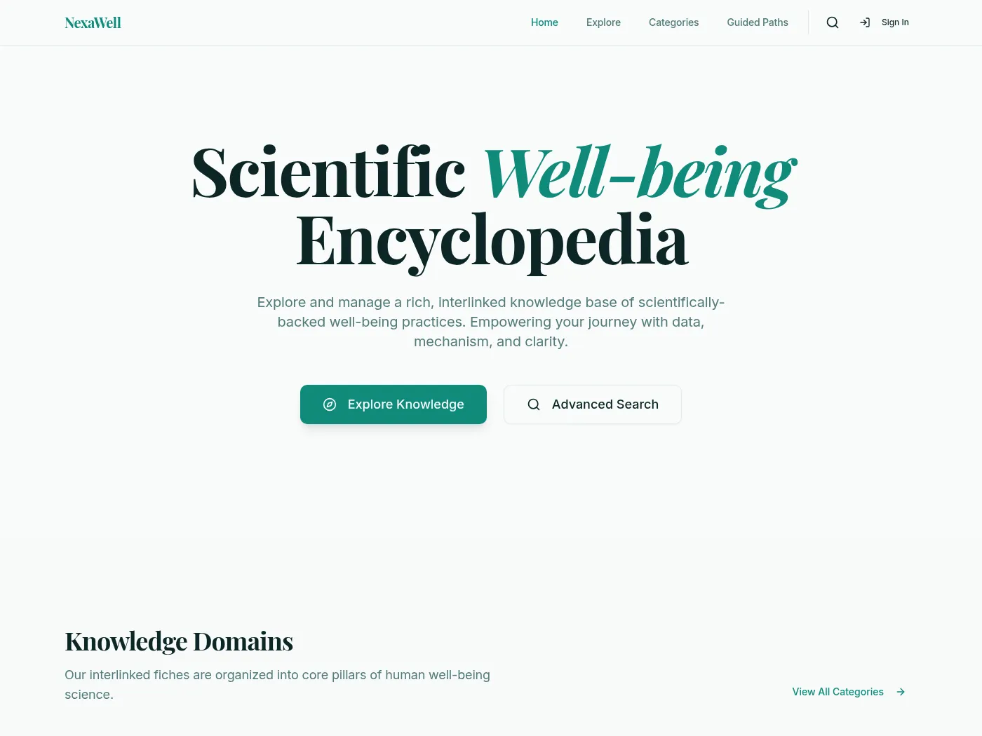 NexaWell Encyclopedia