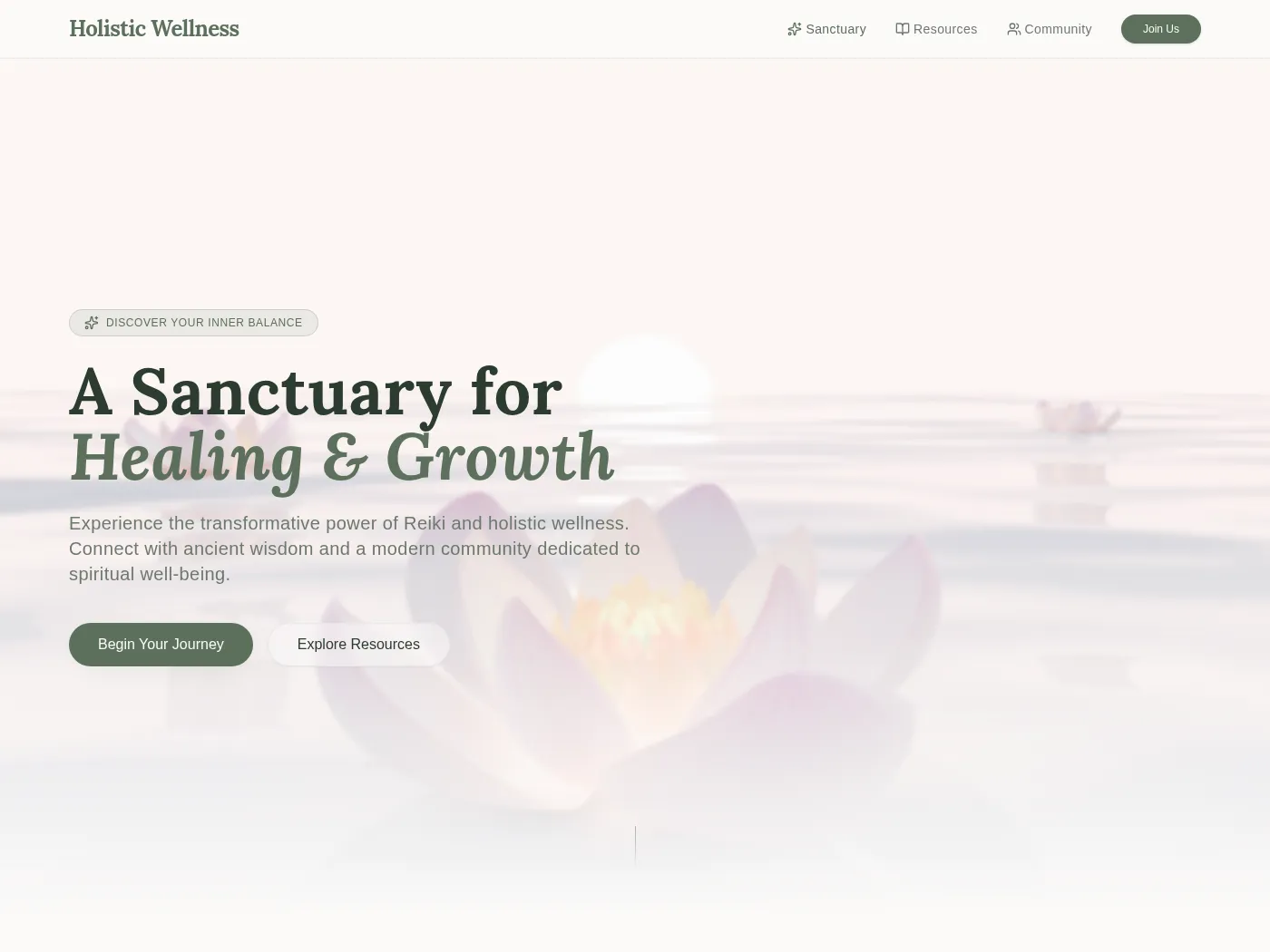 Holistic Wellness Portal