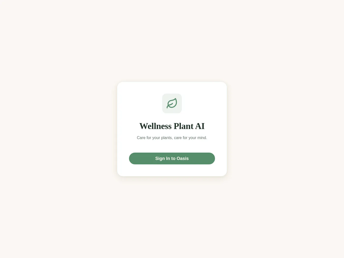 Wellness Plant AI