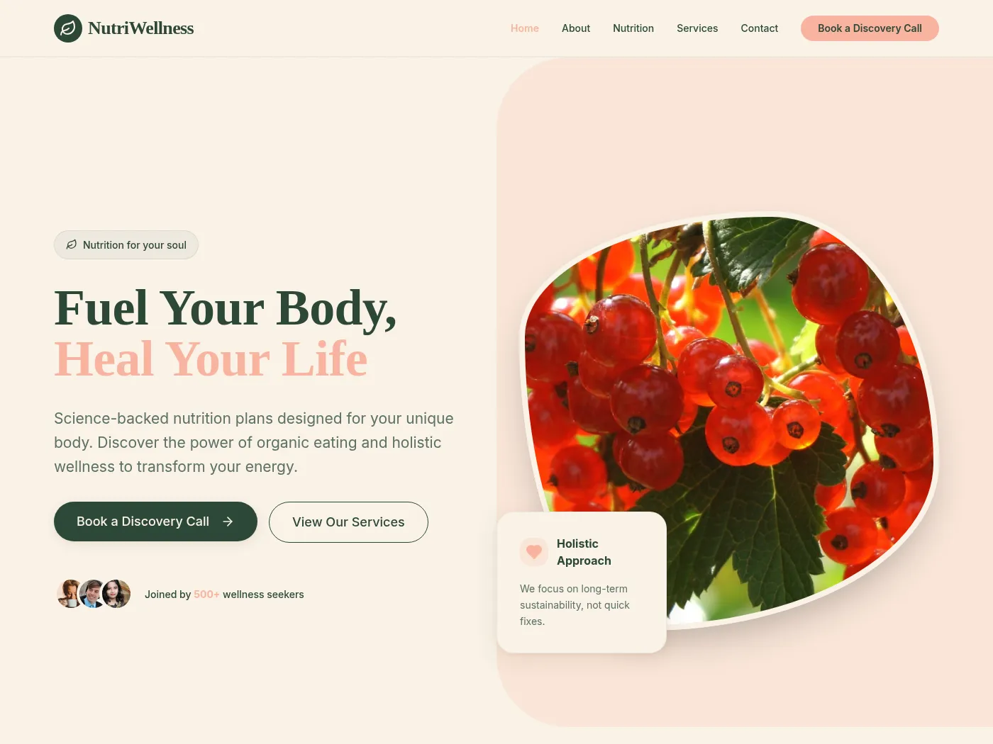 NutriWellness Web Hub