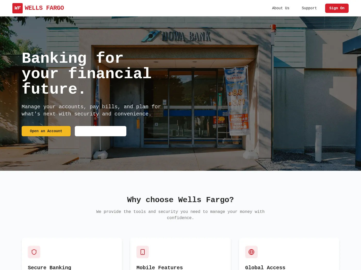 WellsFargo Web Banking