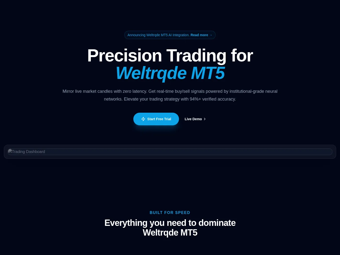 Weltrqde Trade Predictor