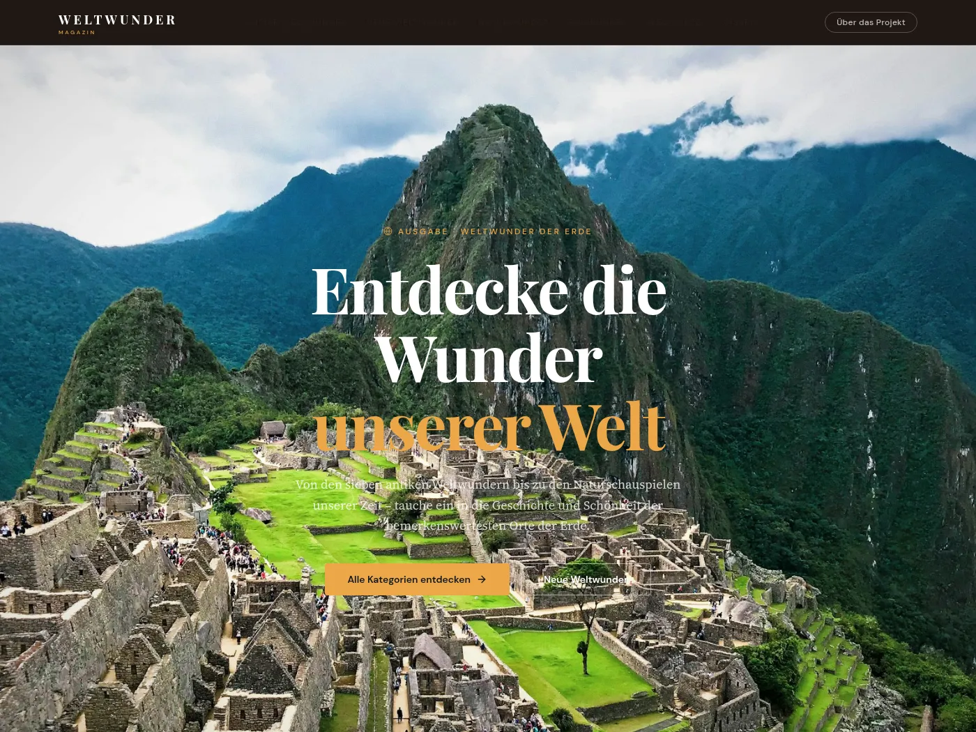 Weltwunder Magazin