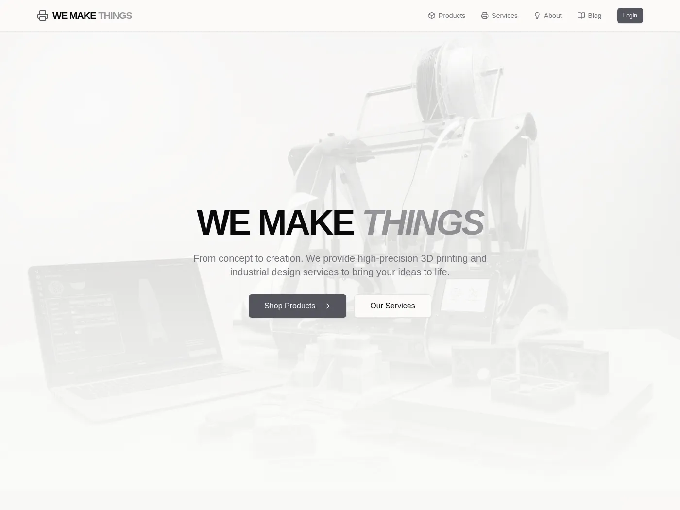 We Make Things Site