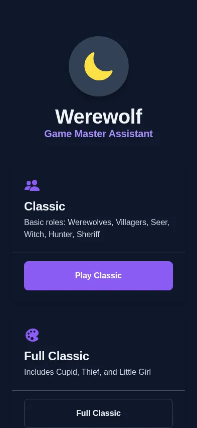 Werewolf Game Master