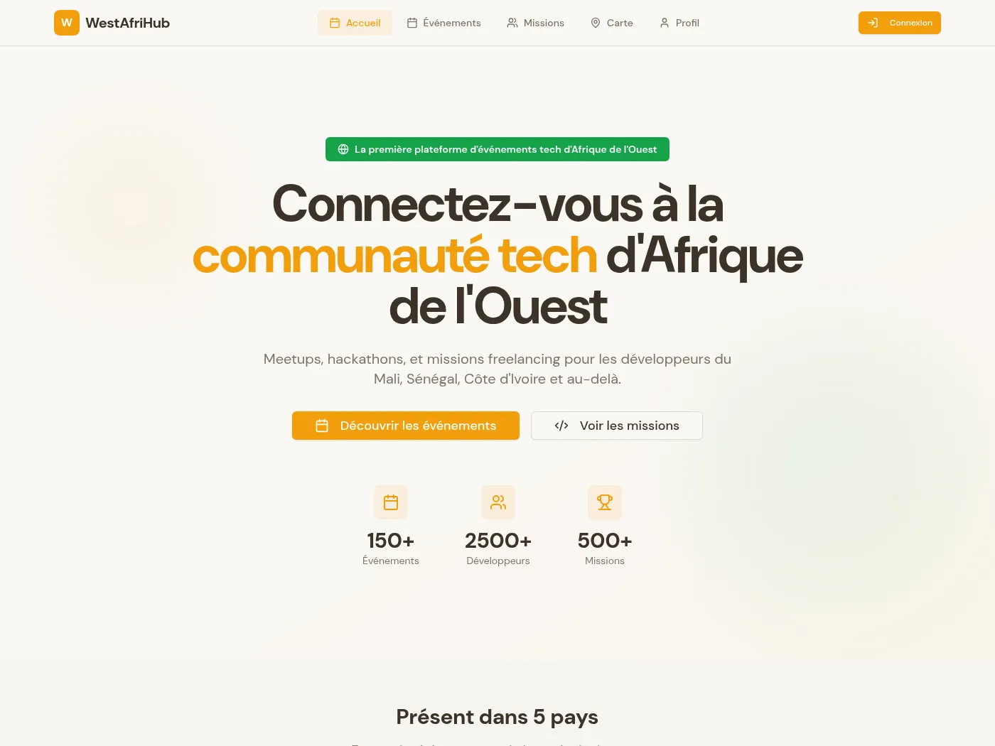 WestAfriHub Events Platform
