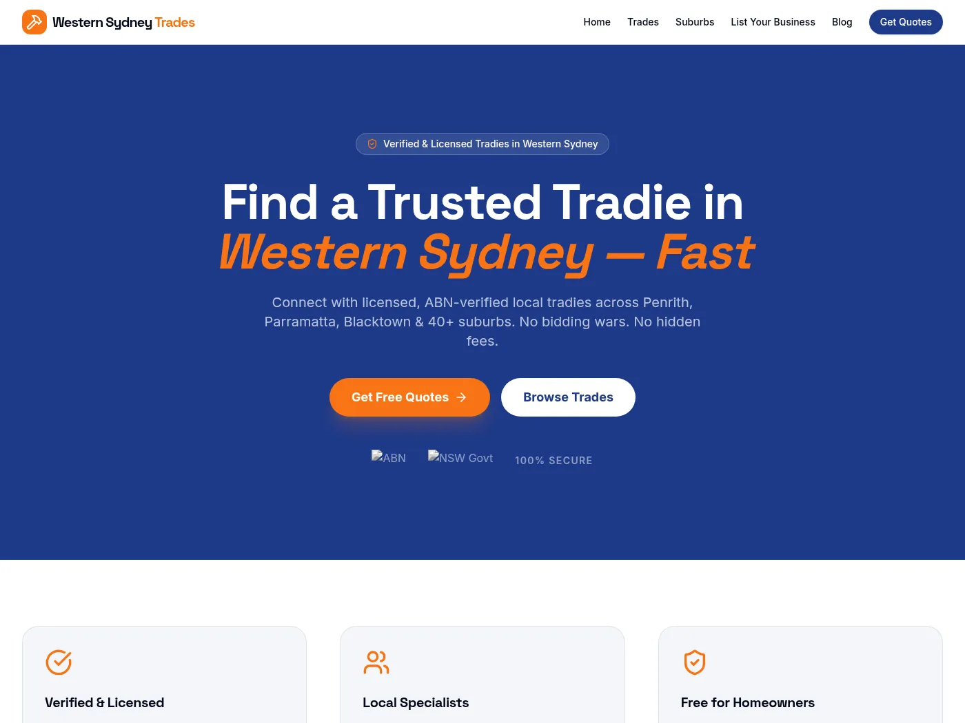 Western Sydney Trades