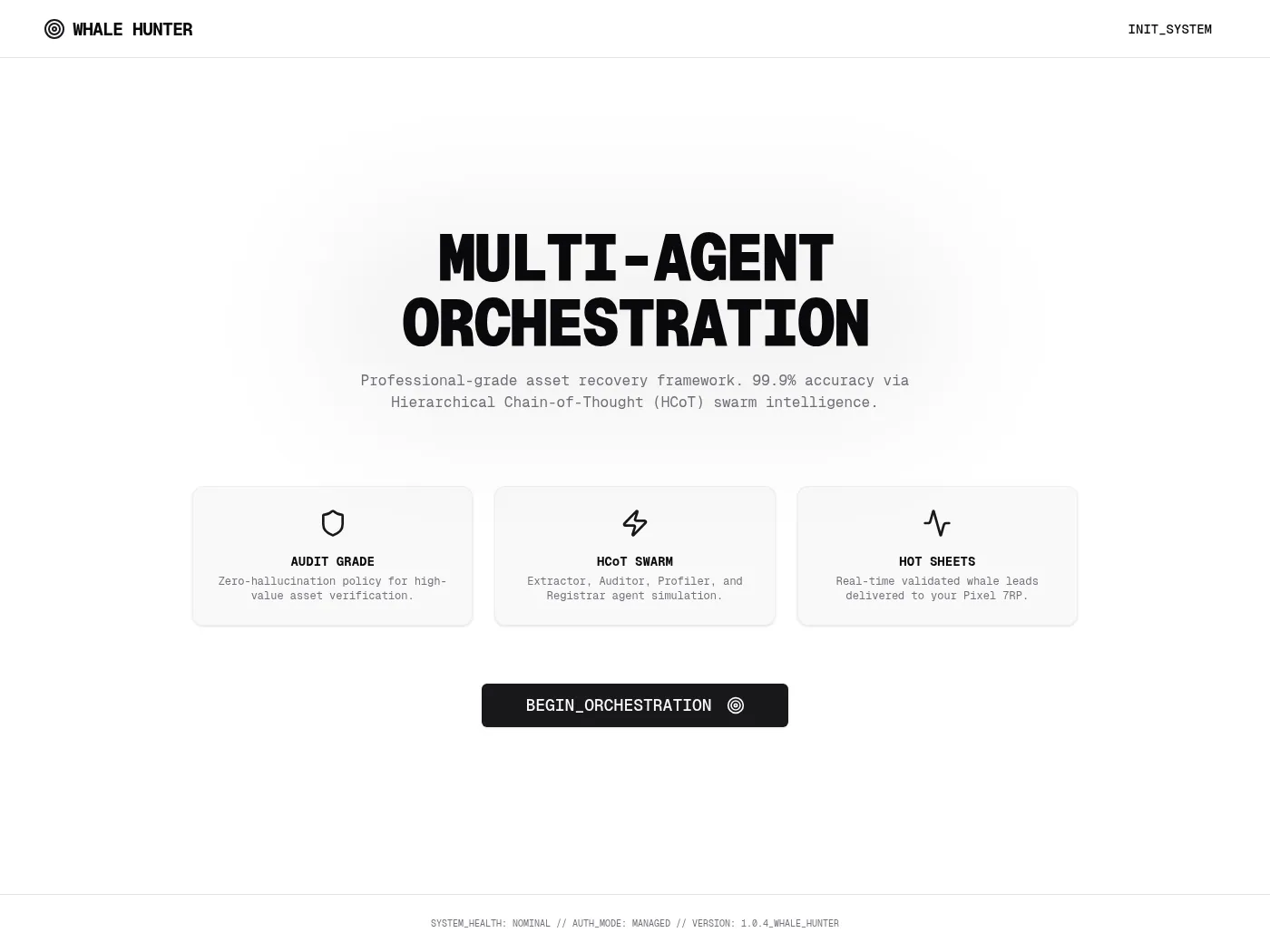 Whale Hunter Orchestration