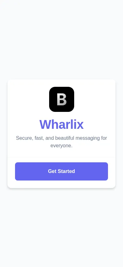 Wharlix Chat App