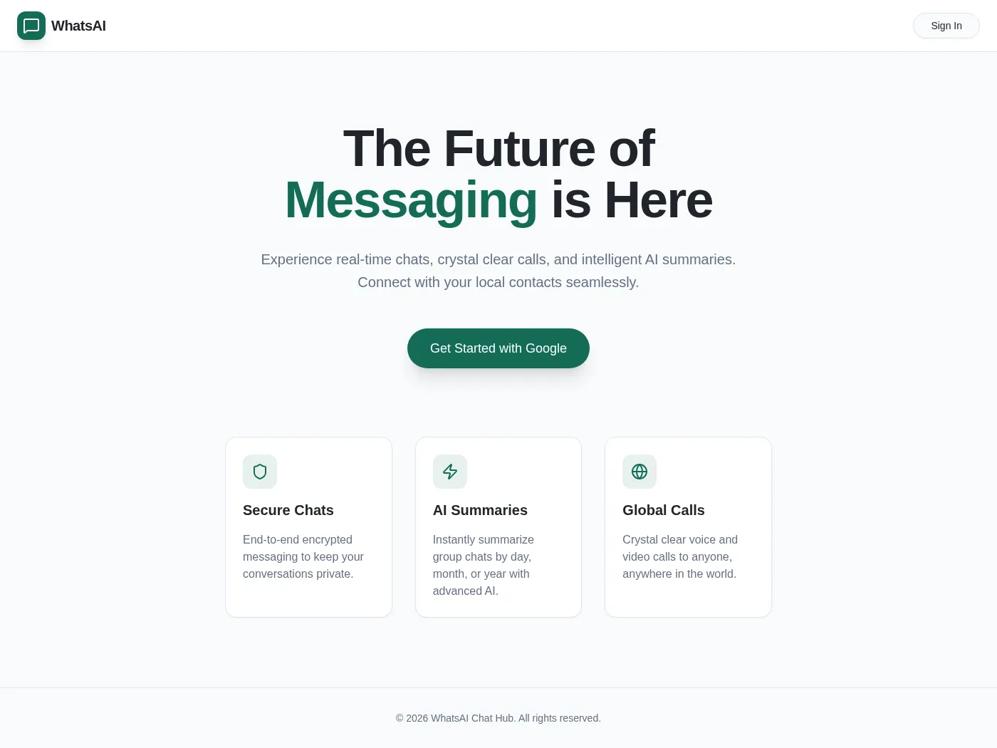 WhatsAI Chat Hub