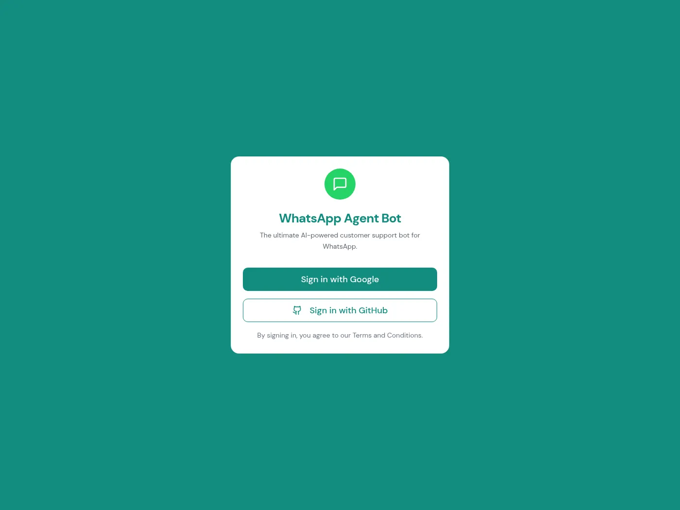 WhatsApp Agent Bot