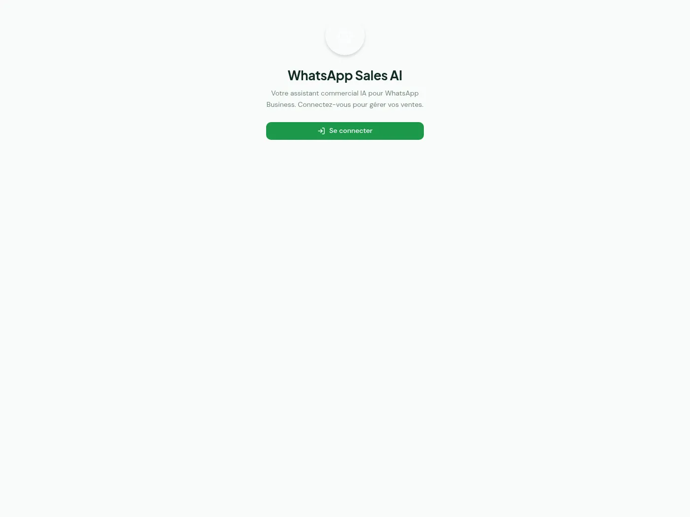 WhatsApp Sales AI Agent