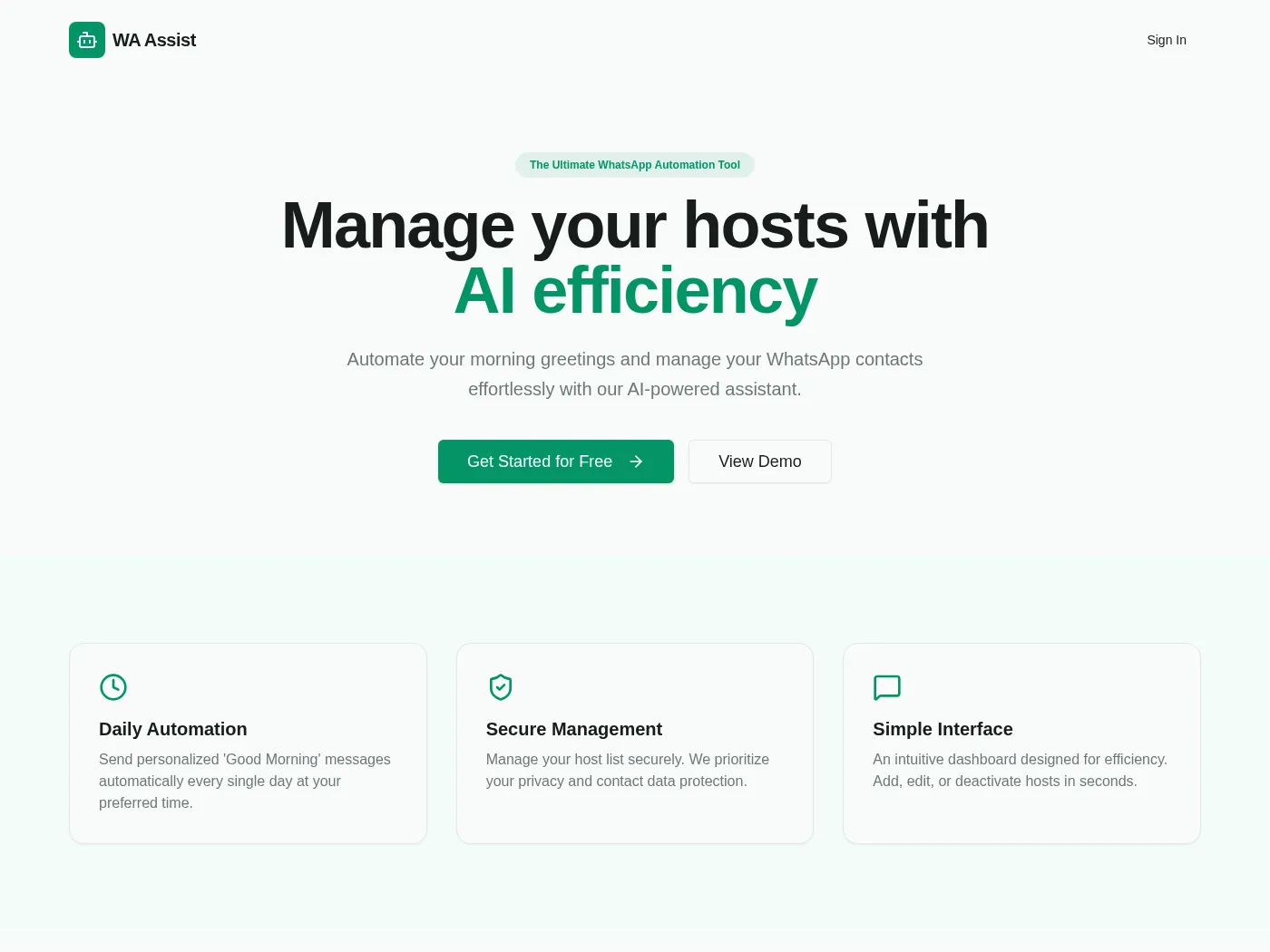 WhatsApp AI Host Assistant