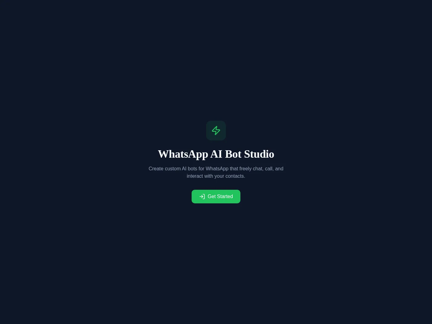 WhatsApp AI Bot Studio