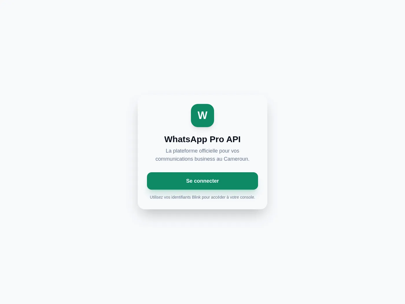 WhatsApp Pro API Cameroon