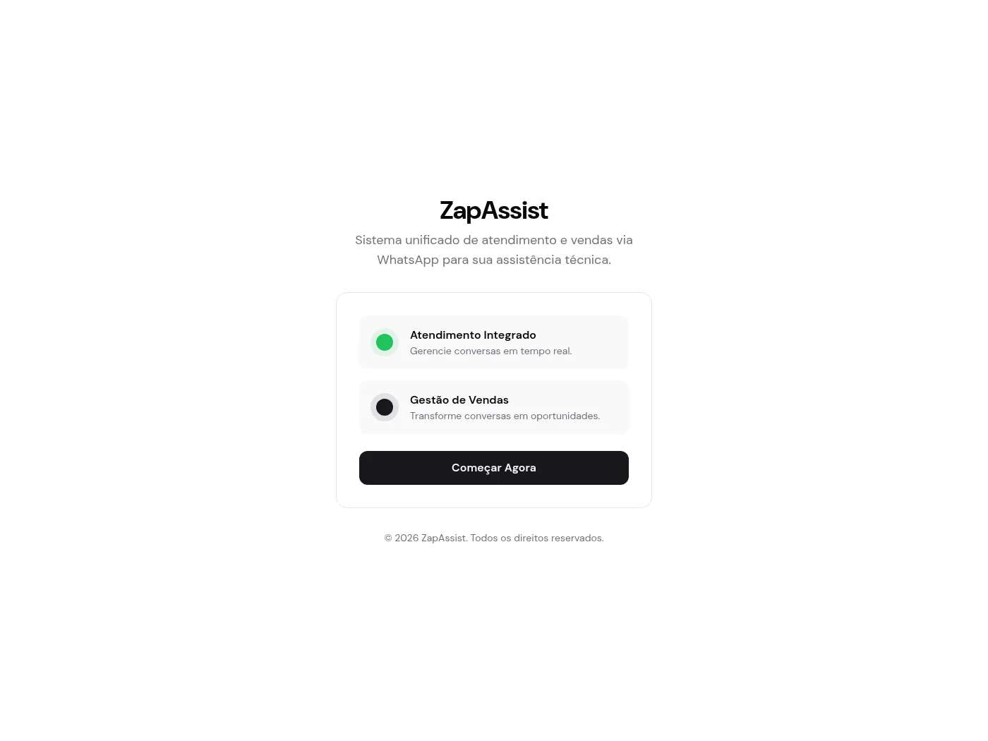WhatsApp Service Platform
