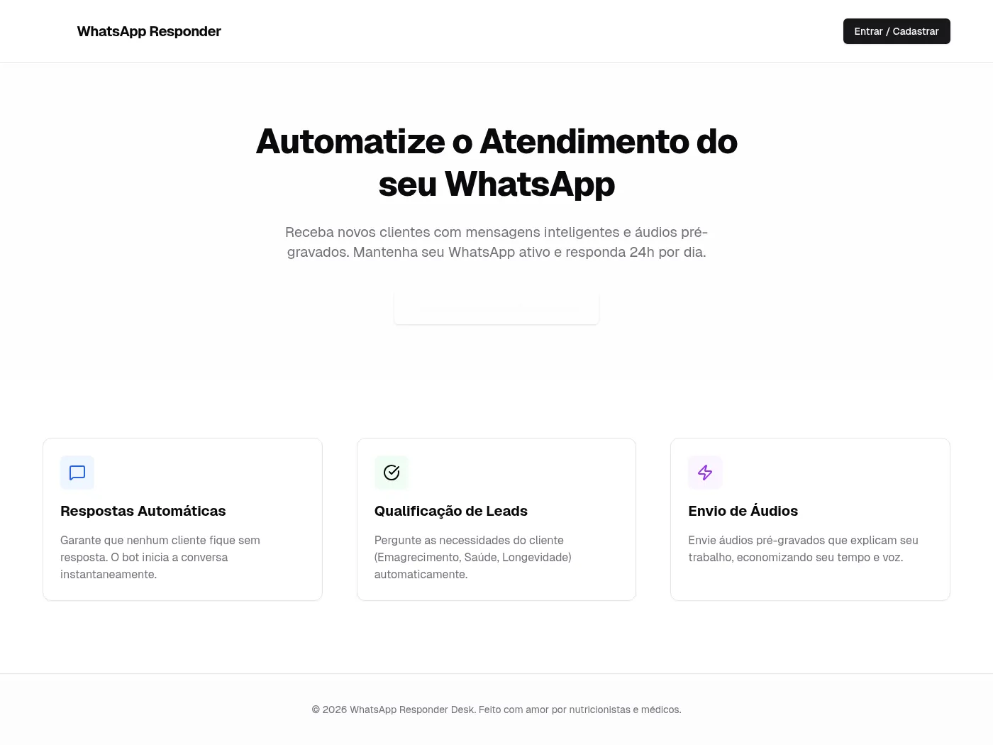 WhatsApp AutoResponder Desk