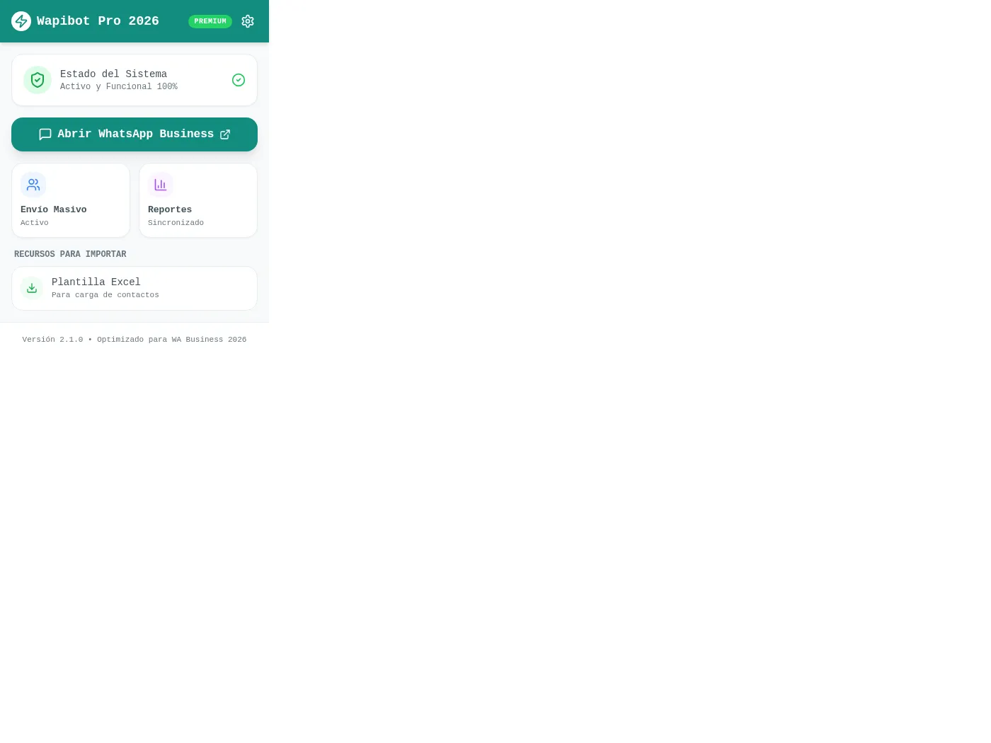 WhatsApp Biz Update Extension