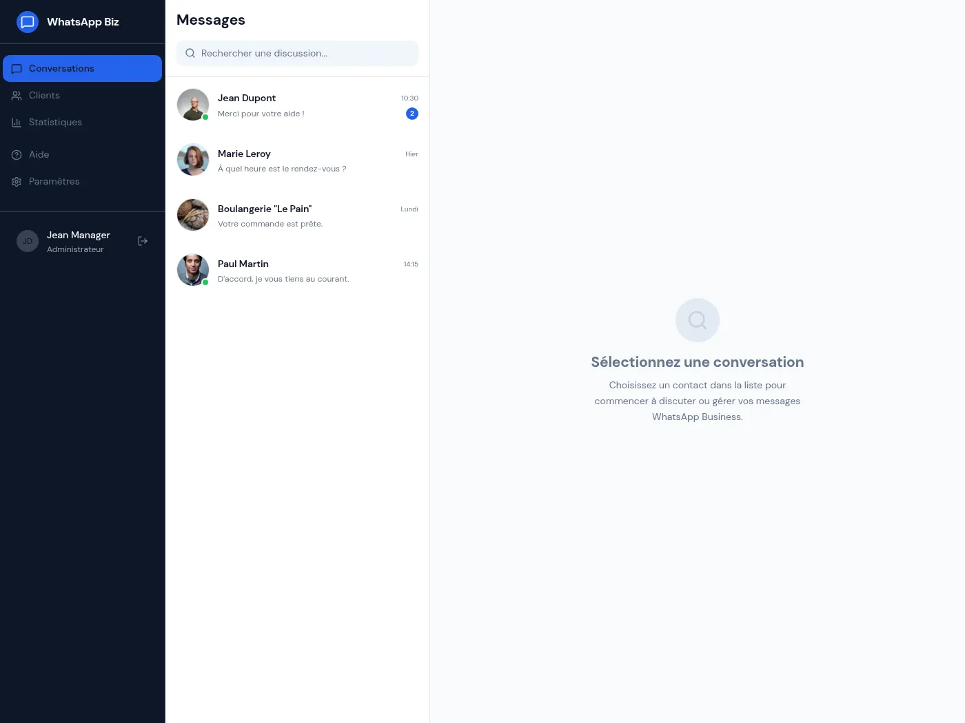 WhatsApp Biz Manager
