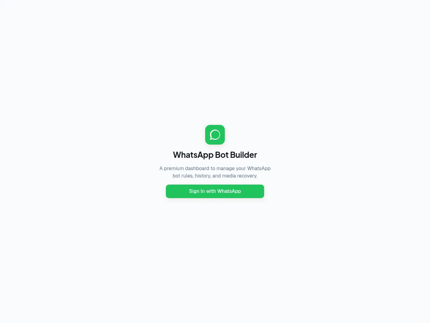 WhatsApp Bot Builder
