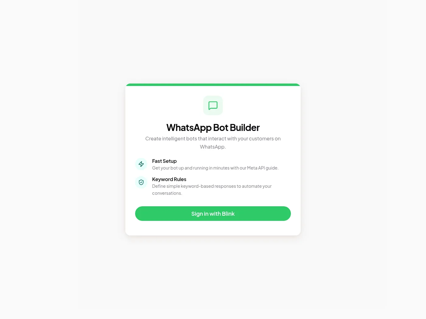 WhatsApp Bot Builder