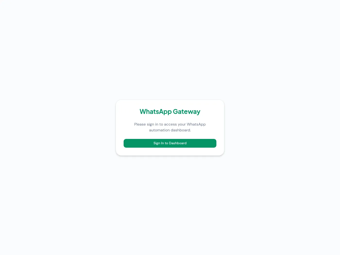 WhatsApp Bot Gateway