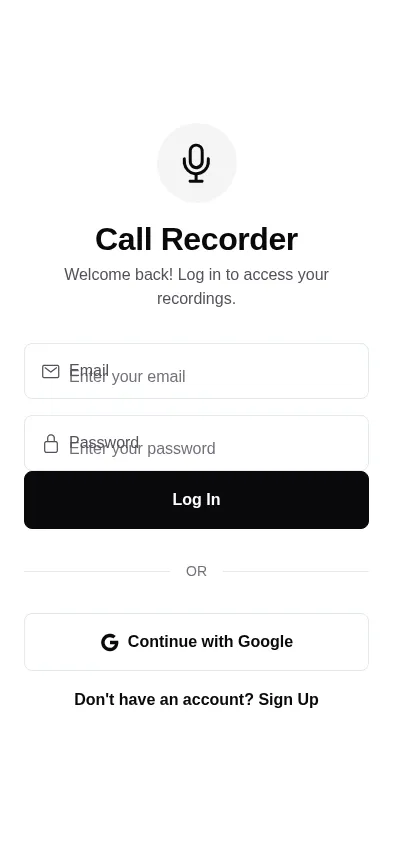 WhatsApp Call Recorder