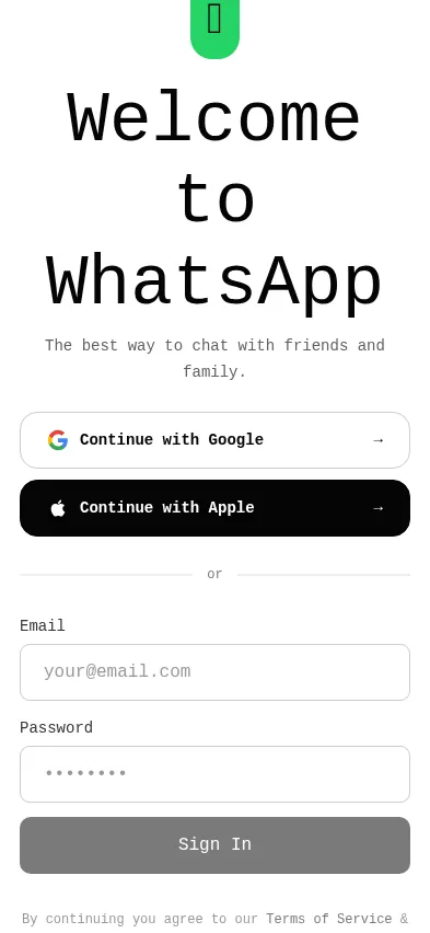 WhatsApp Chat Clone