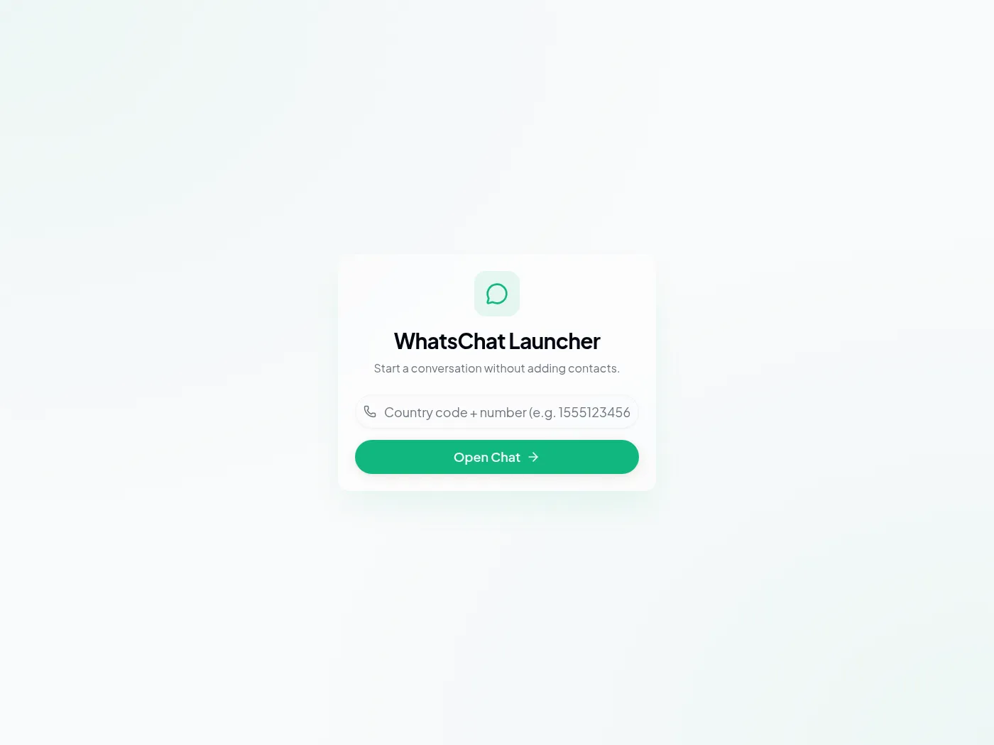 WhatsChat Launcher