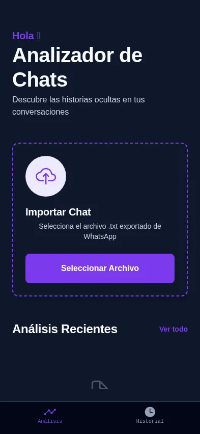 ChatAnalyzer Móvil