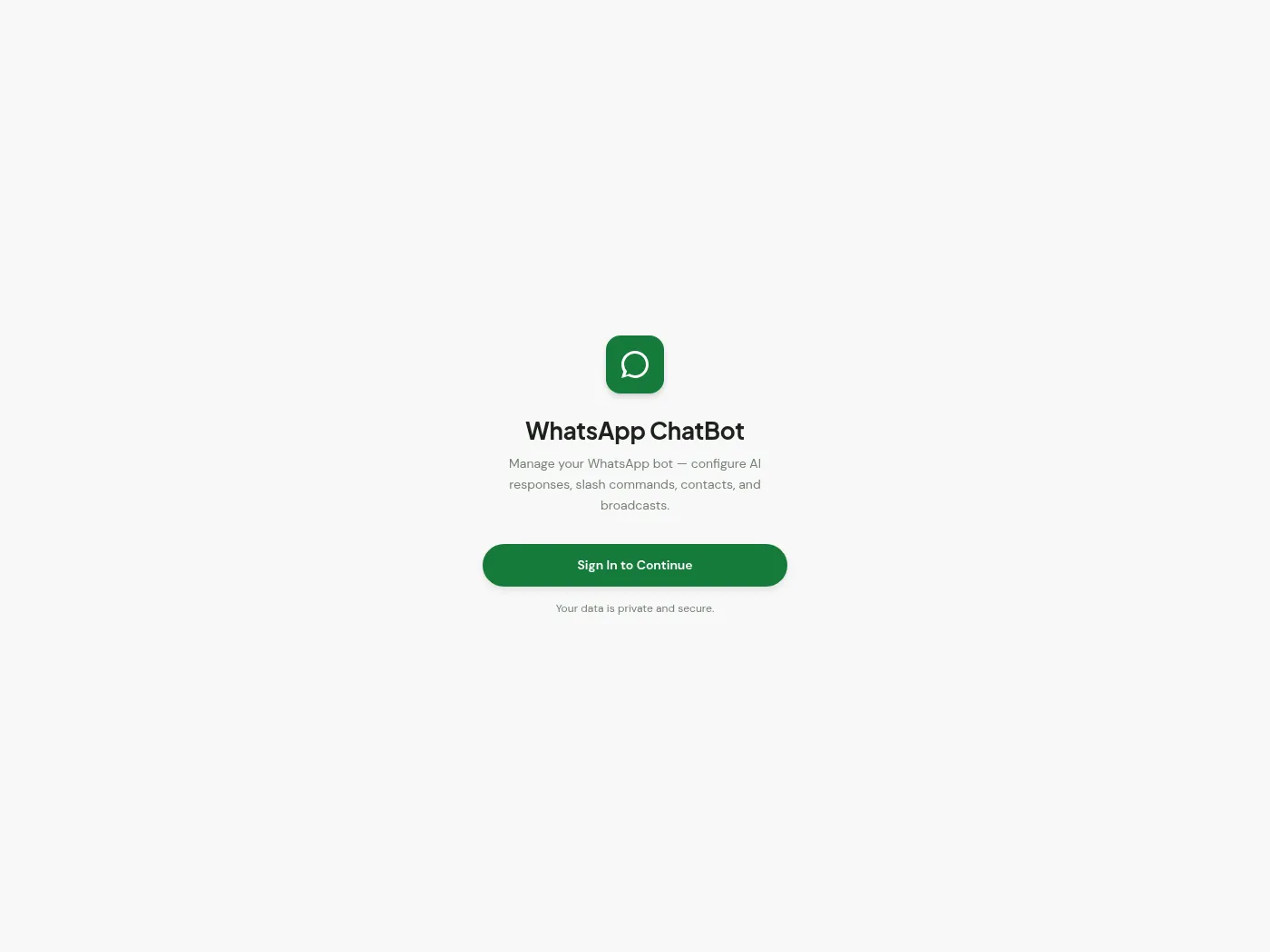 WhatsApp ChatBot