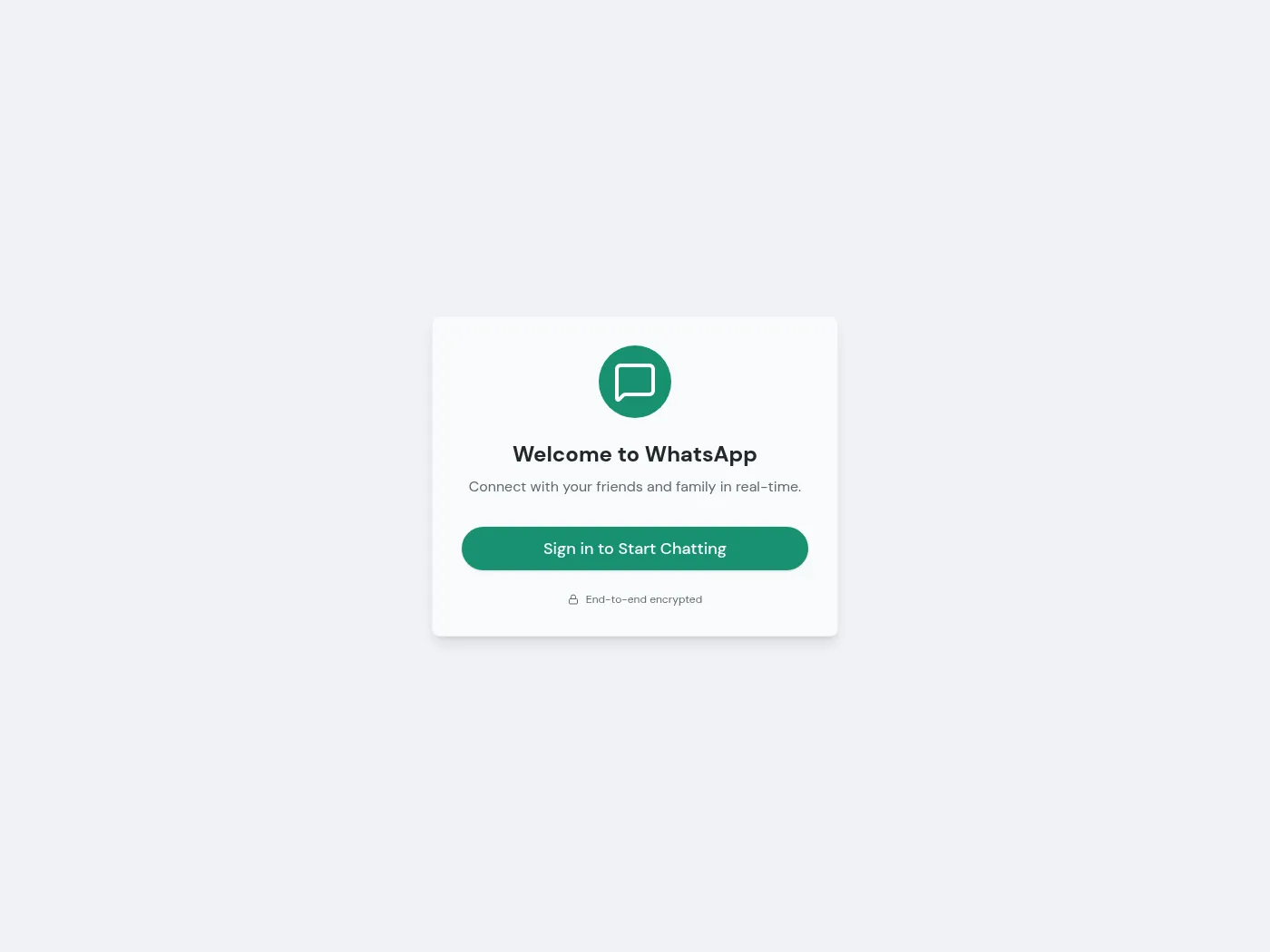 WhatsApp Clone Web