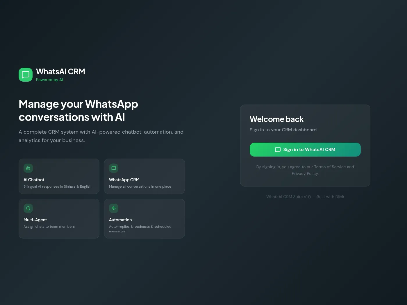 WhatsAI CRM Suite