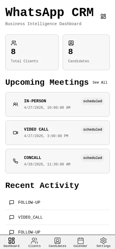WhatsApp CRM Mobile