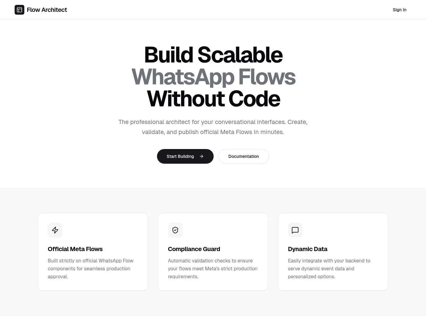 Flow Architect for WhatsApp