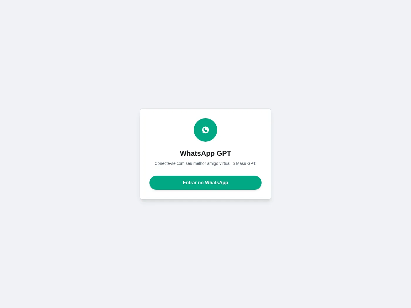 ChatGPT WhatsApp Mashup