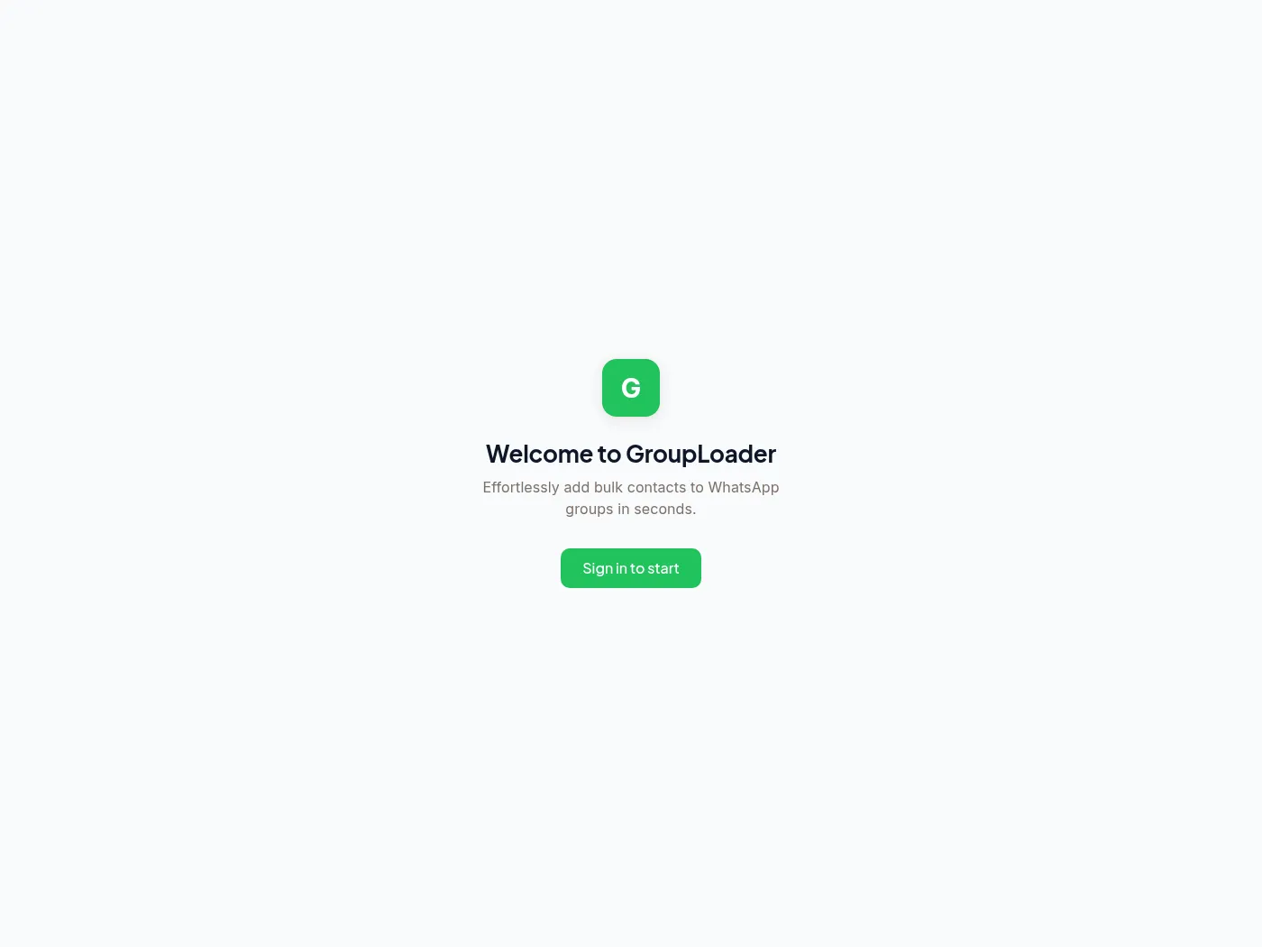 WhatsApp Group Loader