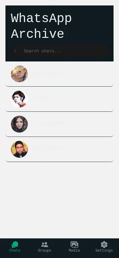 WhatsApp Chat Archive