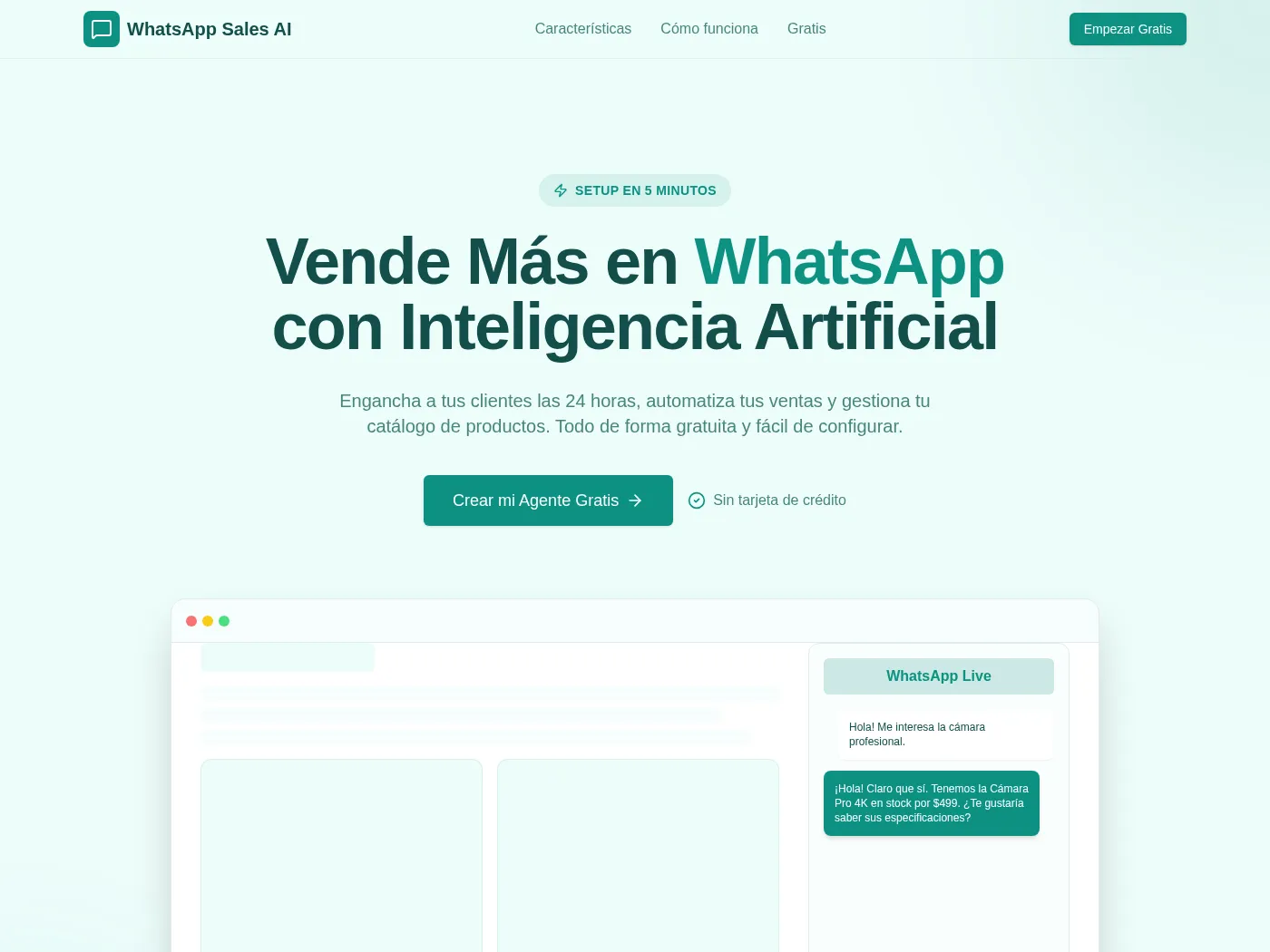 WhatsApp Sales Agent AI