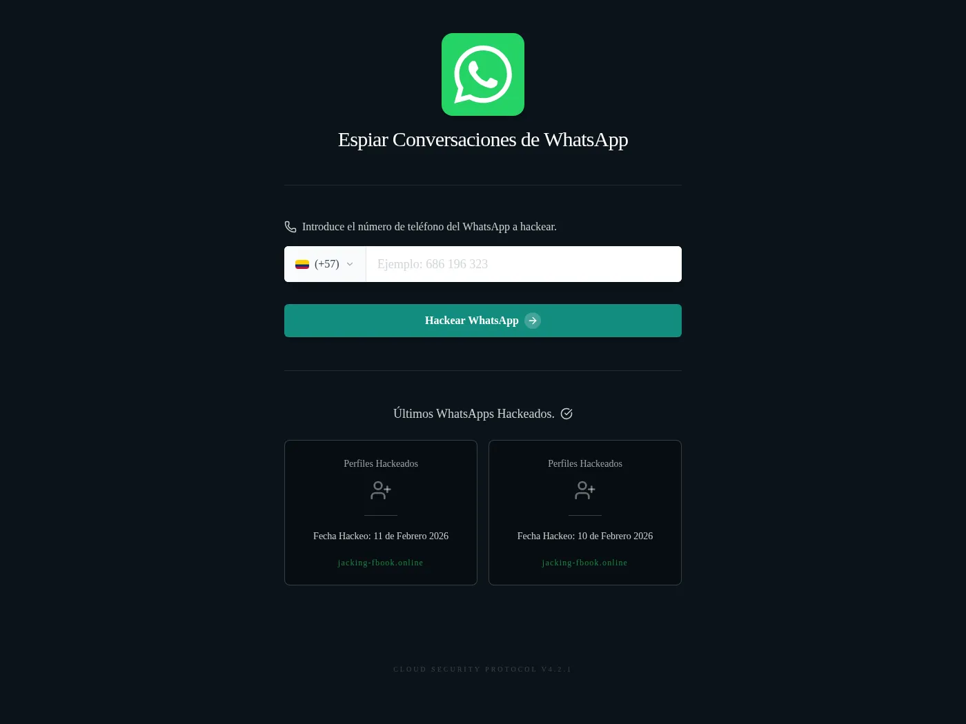 WhatsApp Info Access Panel