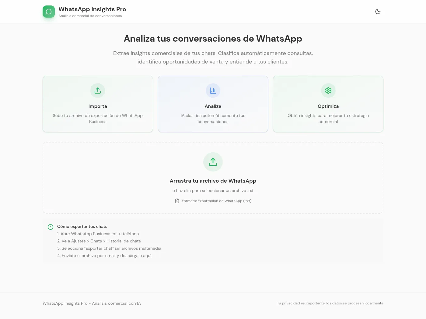 WhatsApp Insights Pro