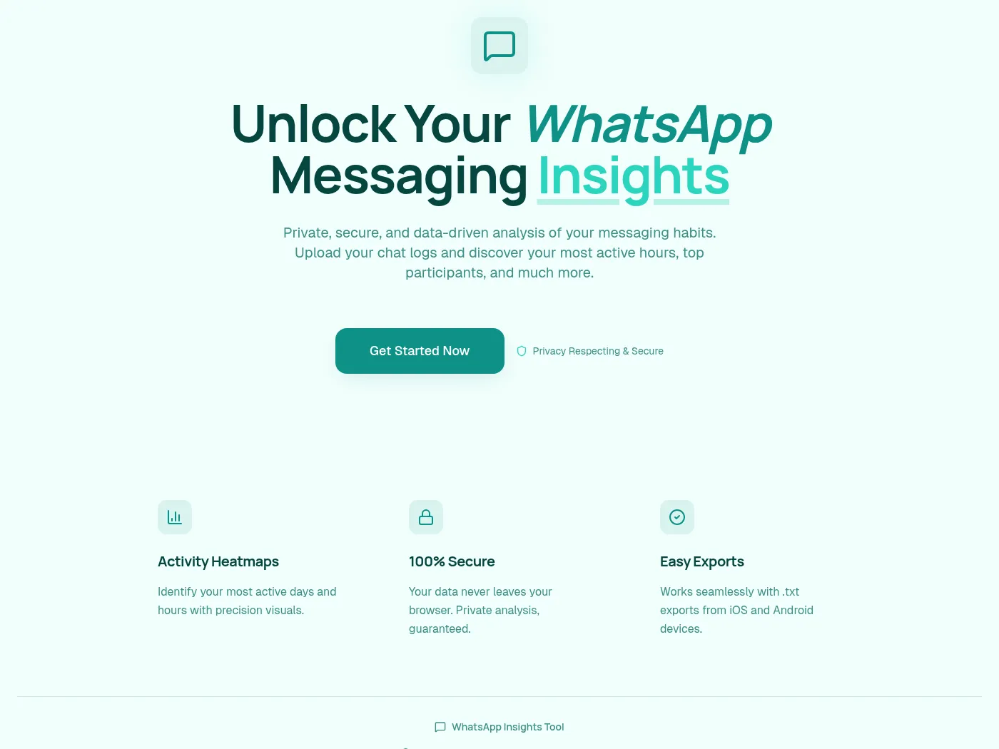 WhatsApp Insights Tool