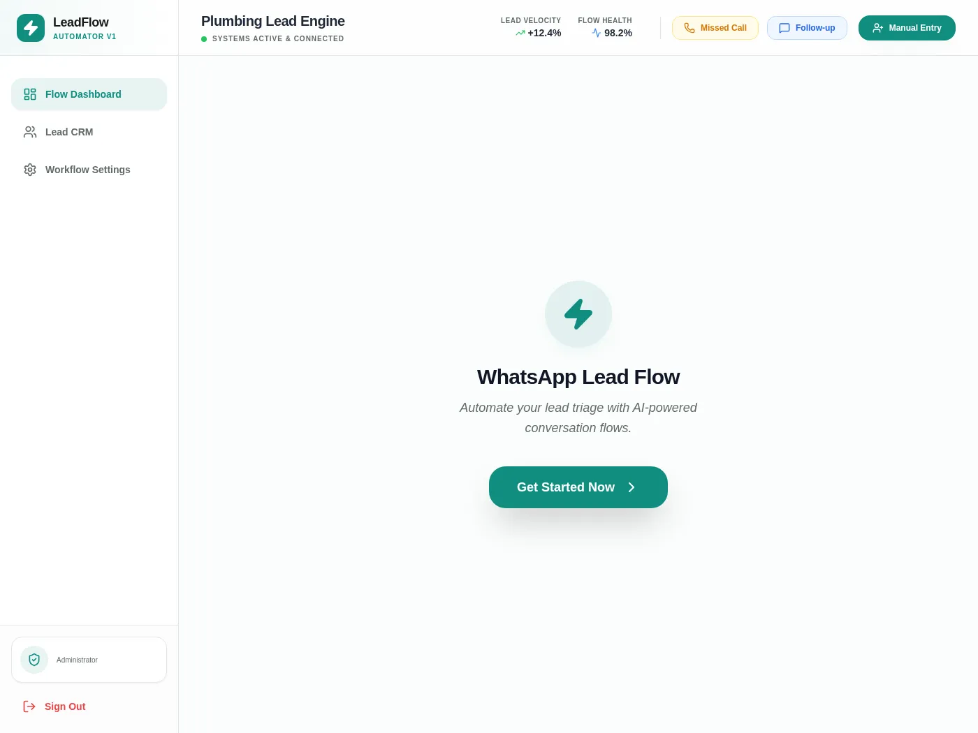 WhatsApp Lead Flow