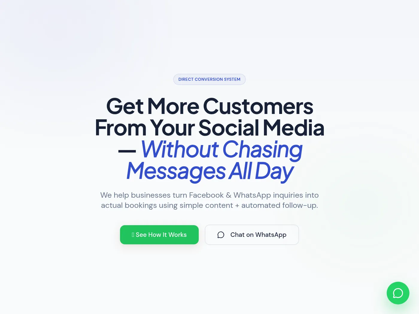 Social Boost Landing Page