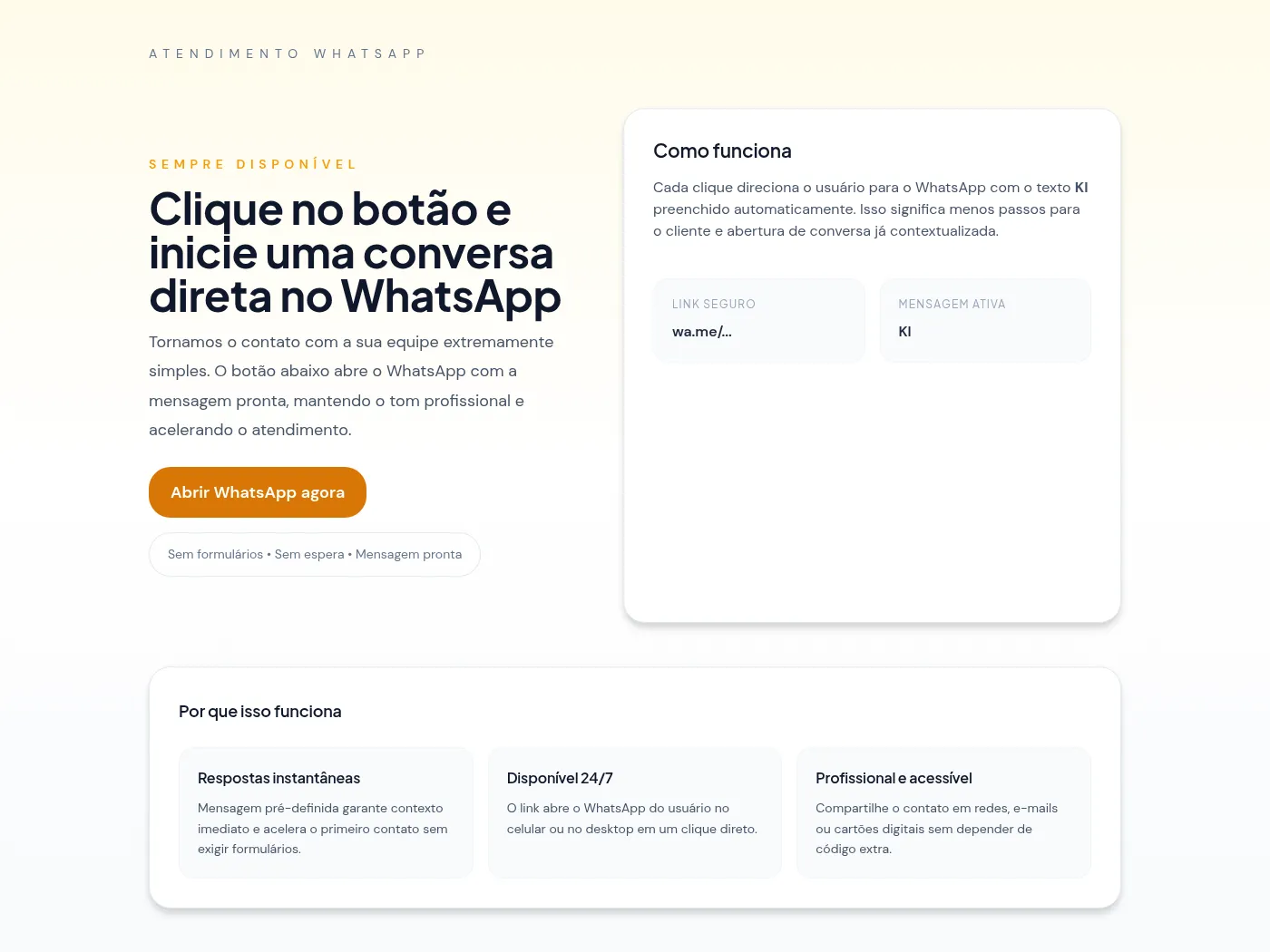 WhatsApp Contact Button