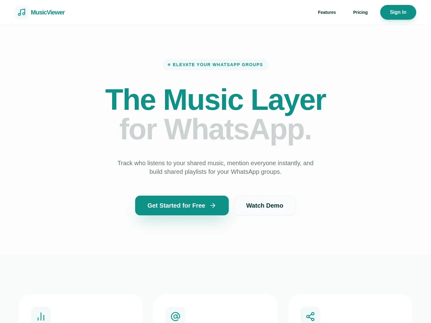 WhatsApp Music Viewer