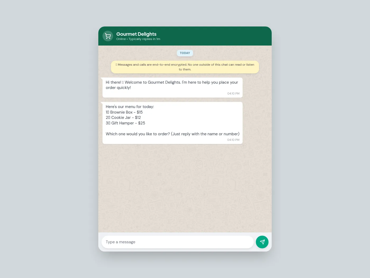 WhatsApp ShopBot