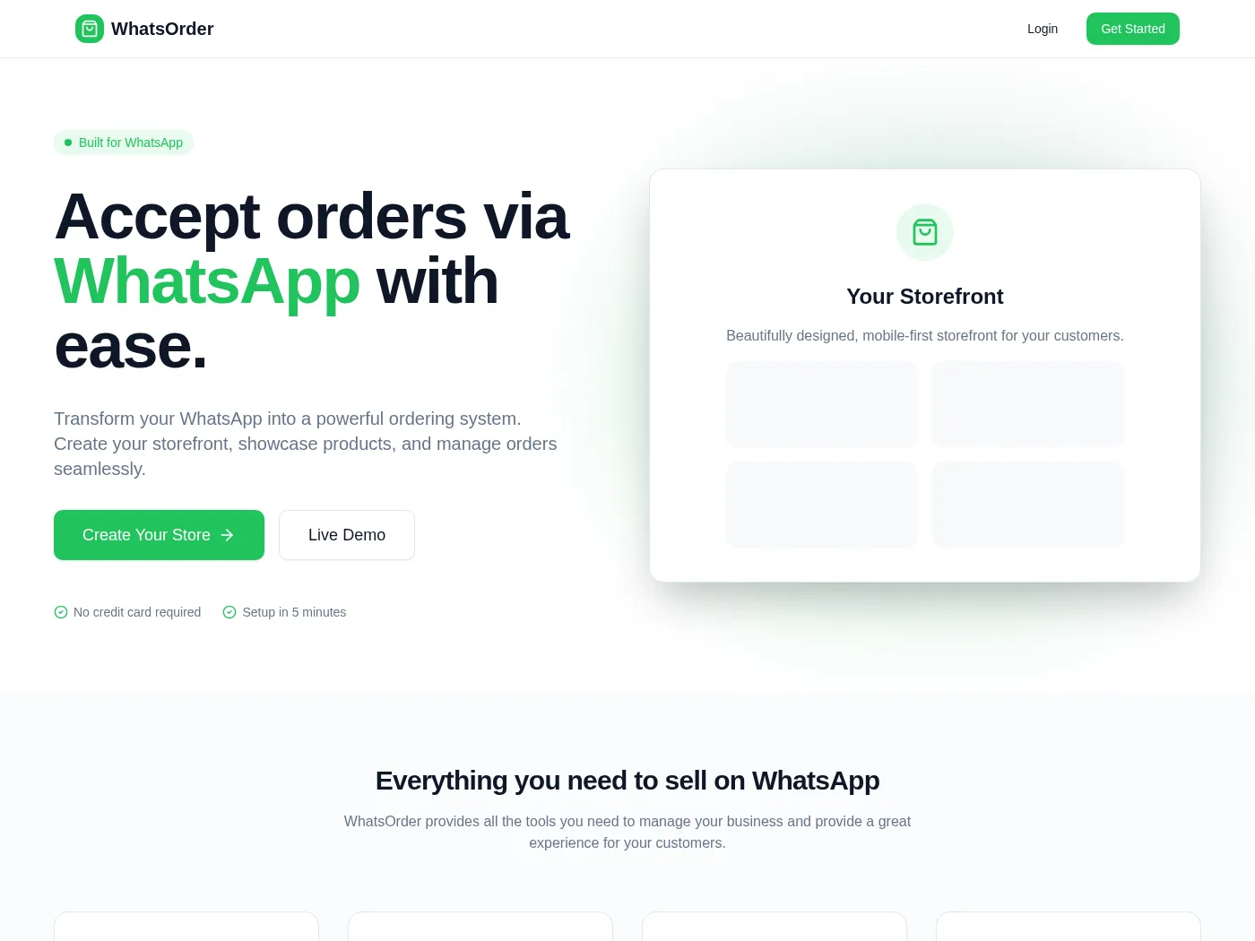 WhatsOrder Clone