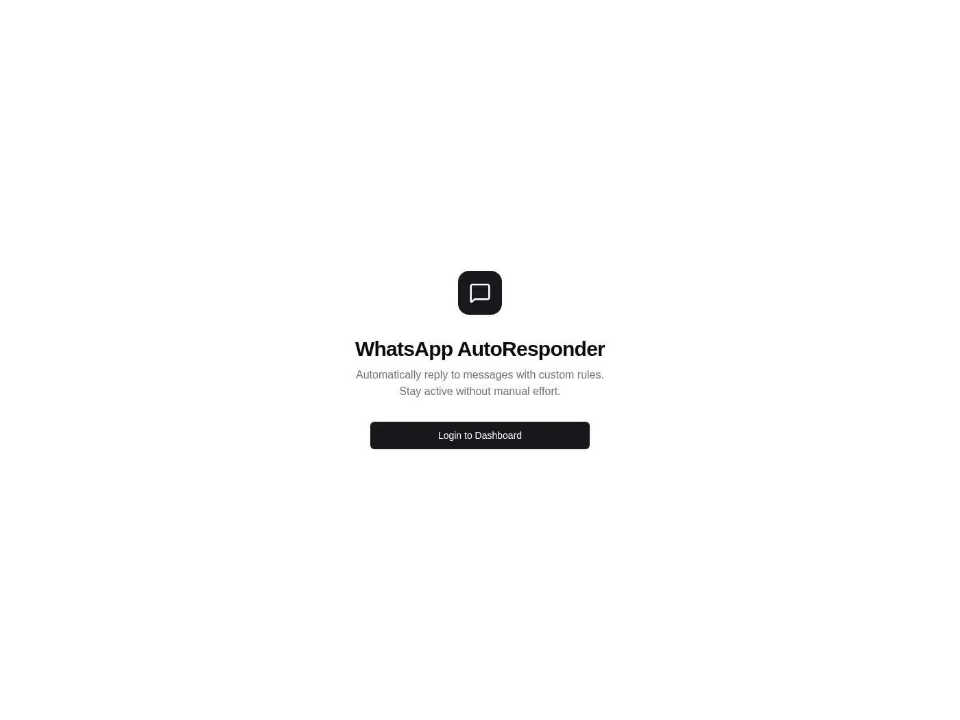 WhatsApp AutoResponder